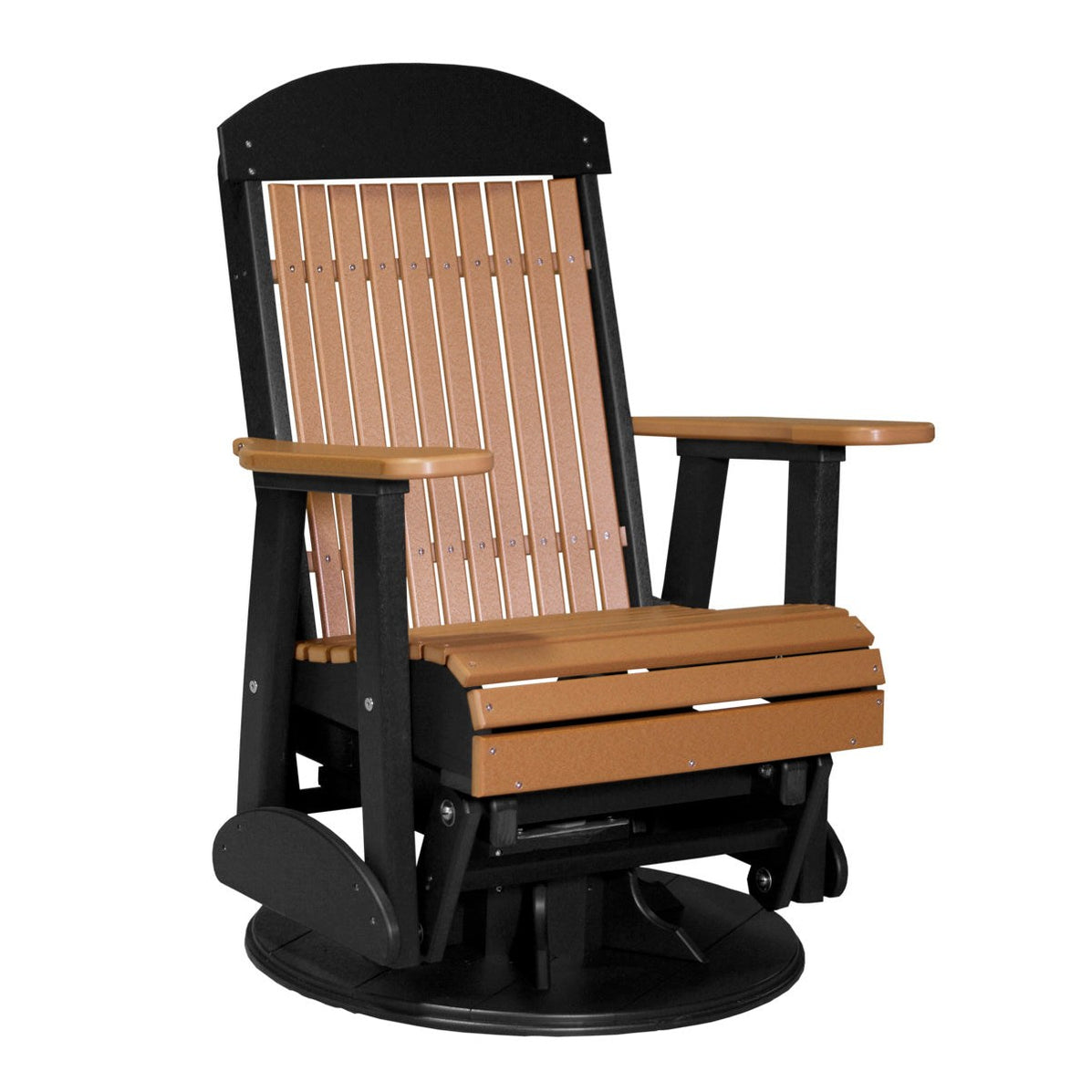 LuxCraft 2' Classic Highback Poly Swivel Glider Chair — Archic Furniture