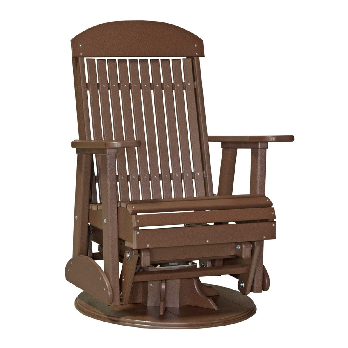 LuxCraft 2' Classic Highback Poly Swivel Glider Chair — Archic Furniture