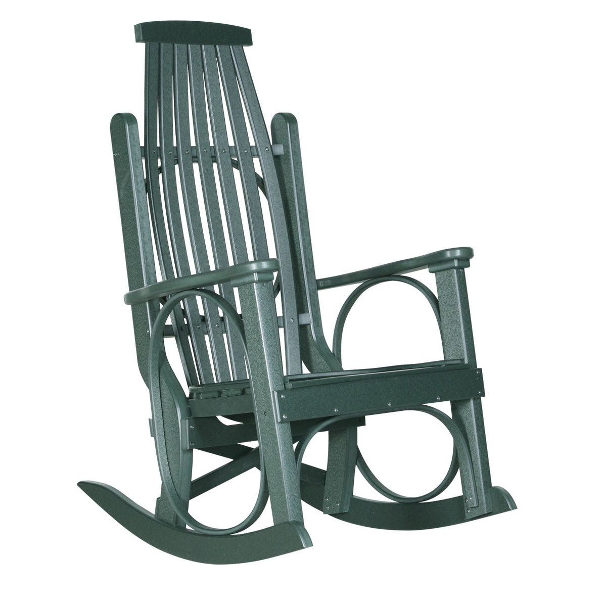 LuxCraft Poly Porch Grandpa's Outdoor Patio Rocker Rocking Arm Chair ...