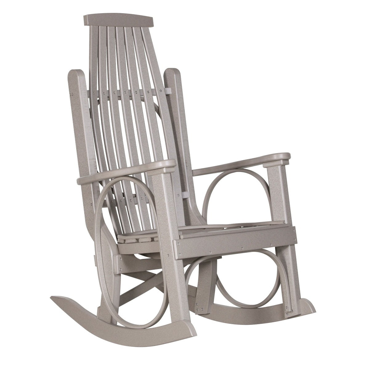 LuxCraft Poly Porch Grandpa's Outdoor Patio Rocker Rocking Arm Chair ...