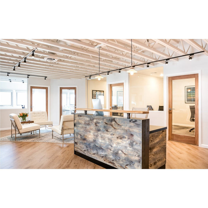 Reception Counter Solutions Memphis Reception Desk - Reclaimed wood re ...
