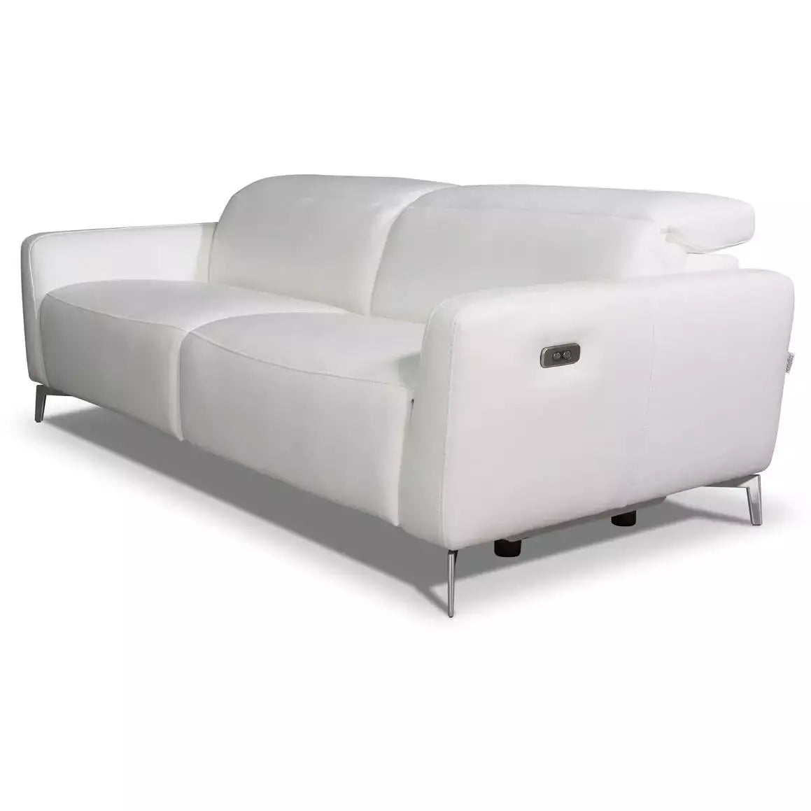 Bellini Modern Living Modena Motion Loveseat White CAT 35. COL 35612 M ...