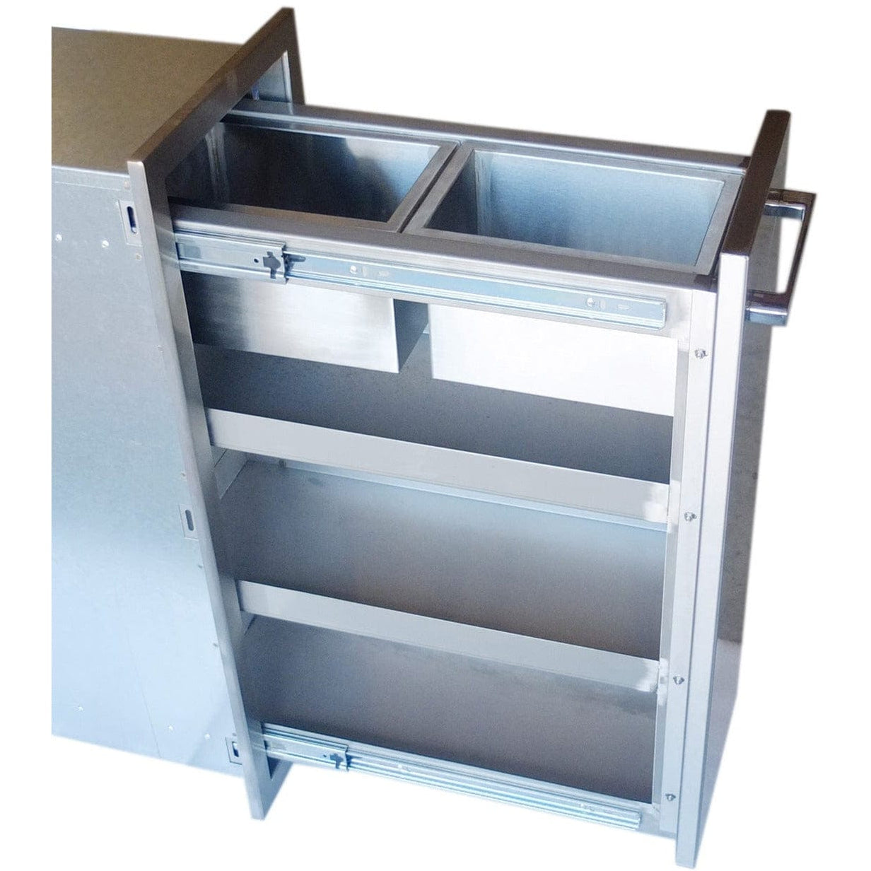 Sunstone Signature 12" Wide Beveled Frame Spice Rack Drawer with Condi ...