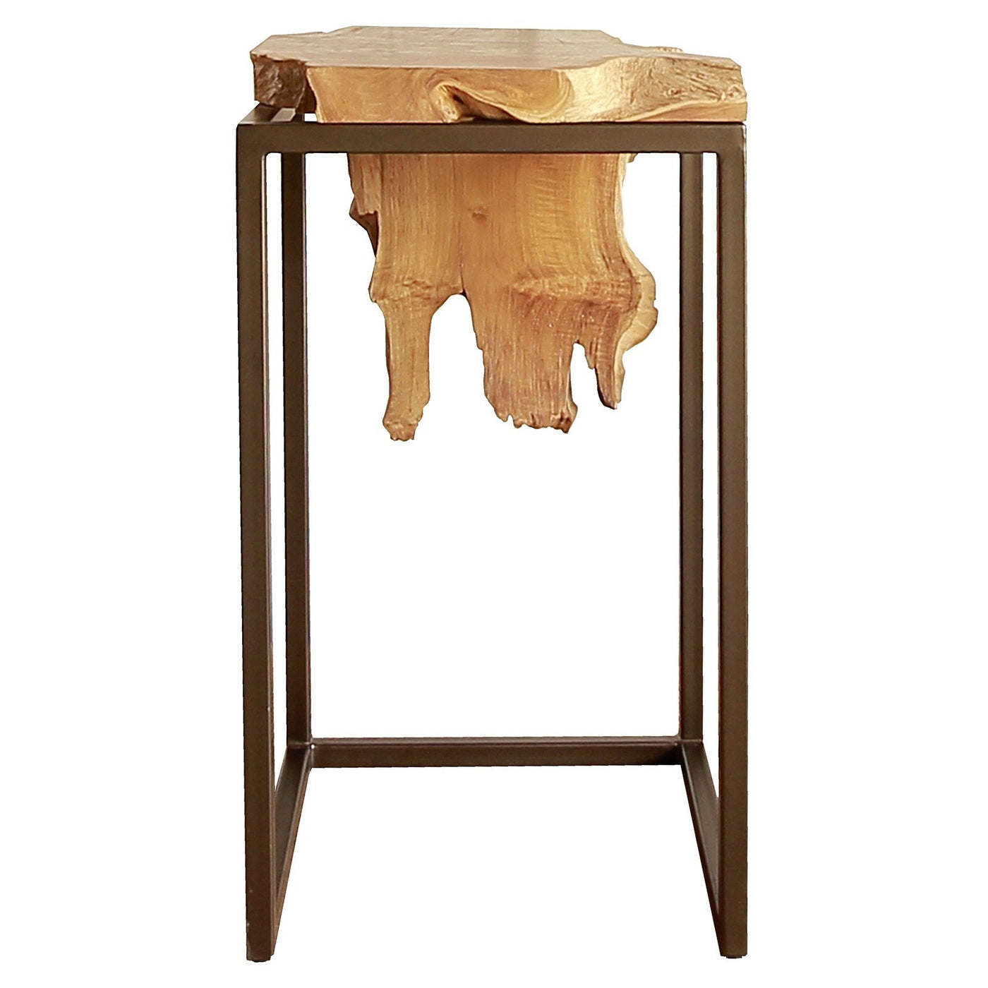 New Pacific Direct Jansen Reclaimed Teak Root Side/ End Table, Natural ...